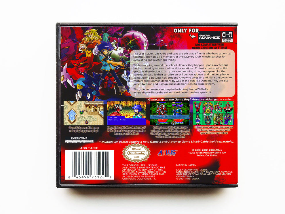 DemiKids Dark Version Shin Megami Tensei - Gameboy Advance (GBA ...