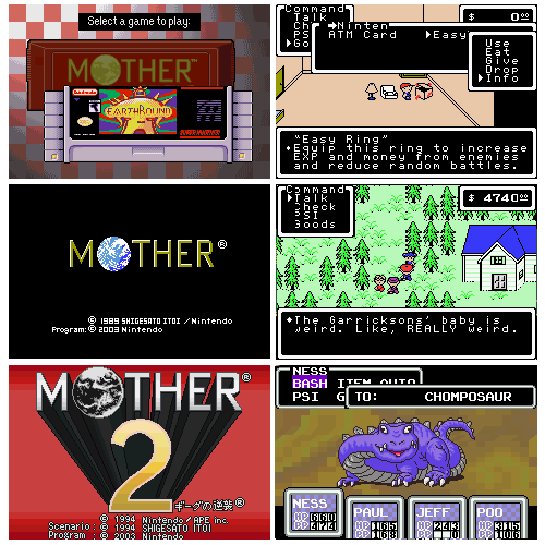 Mother 1 + 2 (Earthbound + Beginnings) - English Gameboy Advance GBA ...
