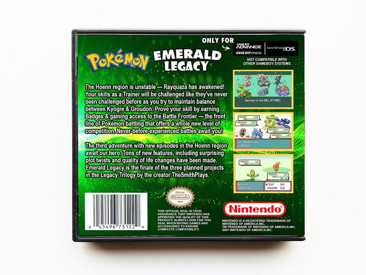 Pokemon Emerald Legacy (Gameboy Advance GBA) Custom Game TheSmithPlays ...
