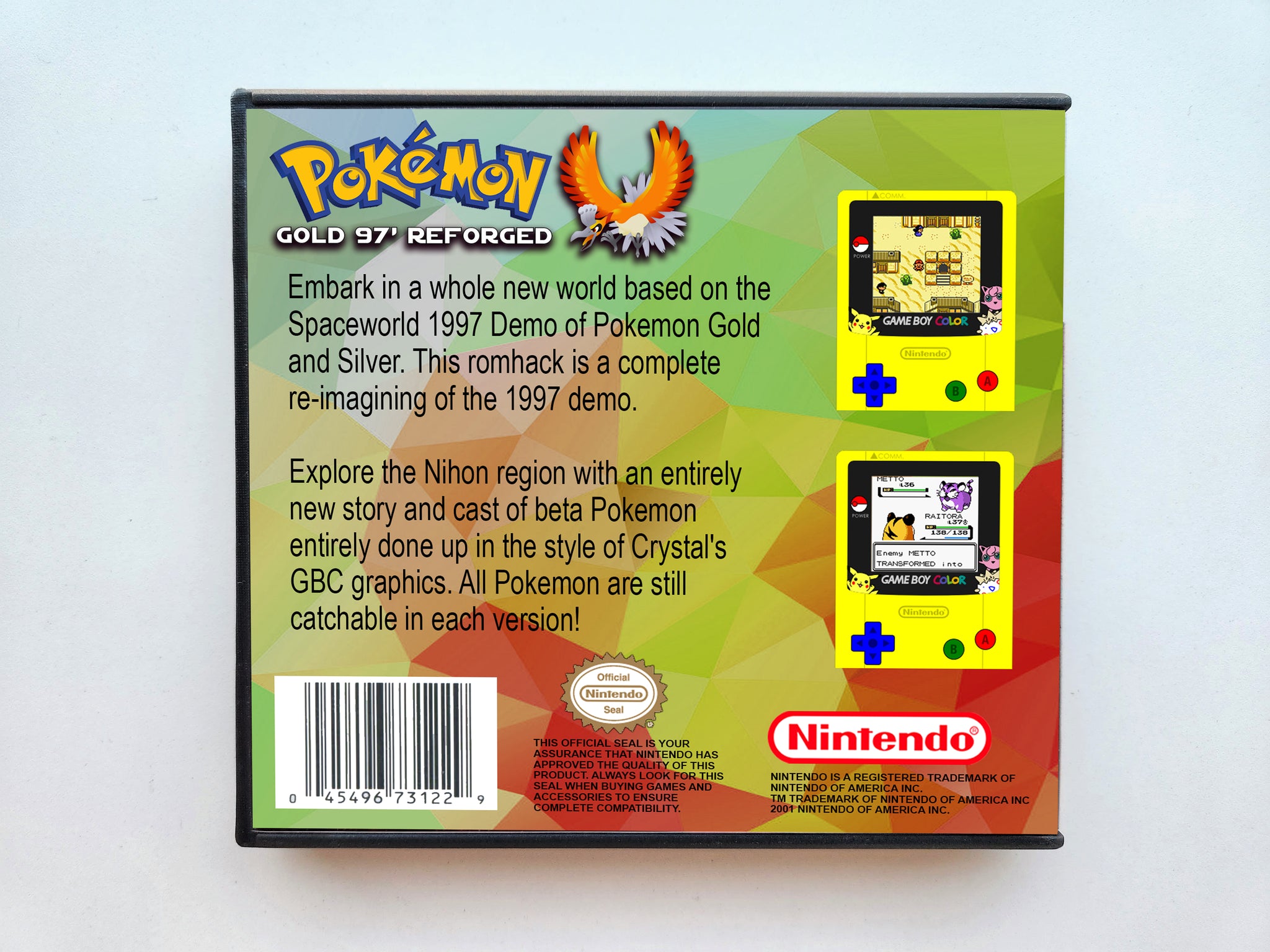 Pokemon Gold 97 Reforged (Gameboy Color GBC) Custom Fan made Hack ...