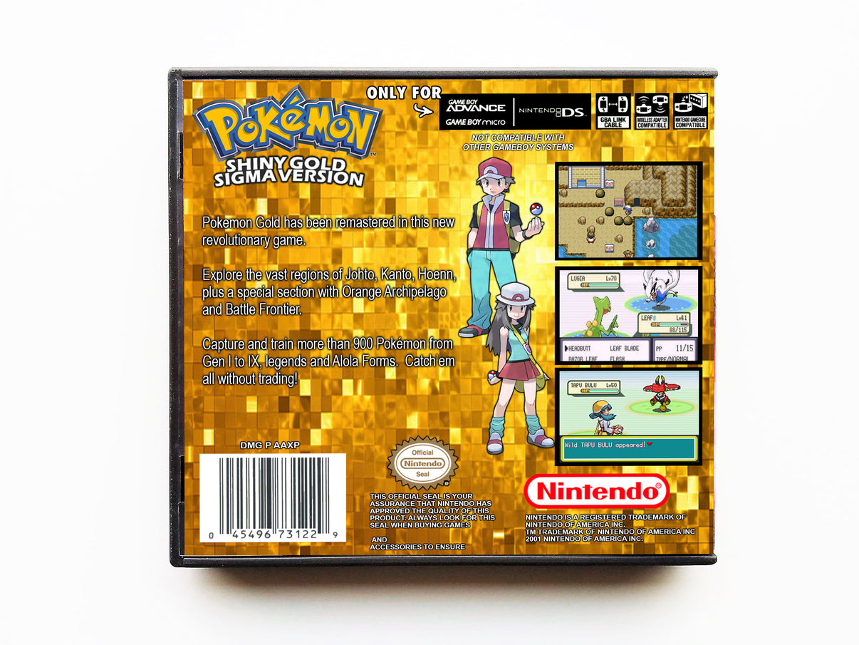 Pokemon Shiny Gold Sigma (Gameboy Advance - GBA) Remastered Fan Hack ...