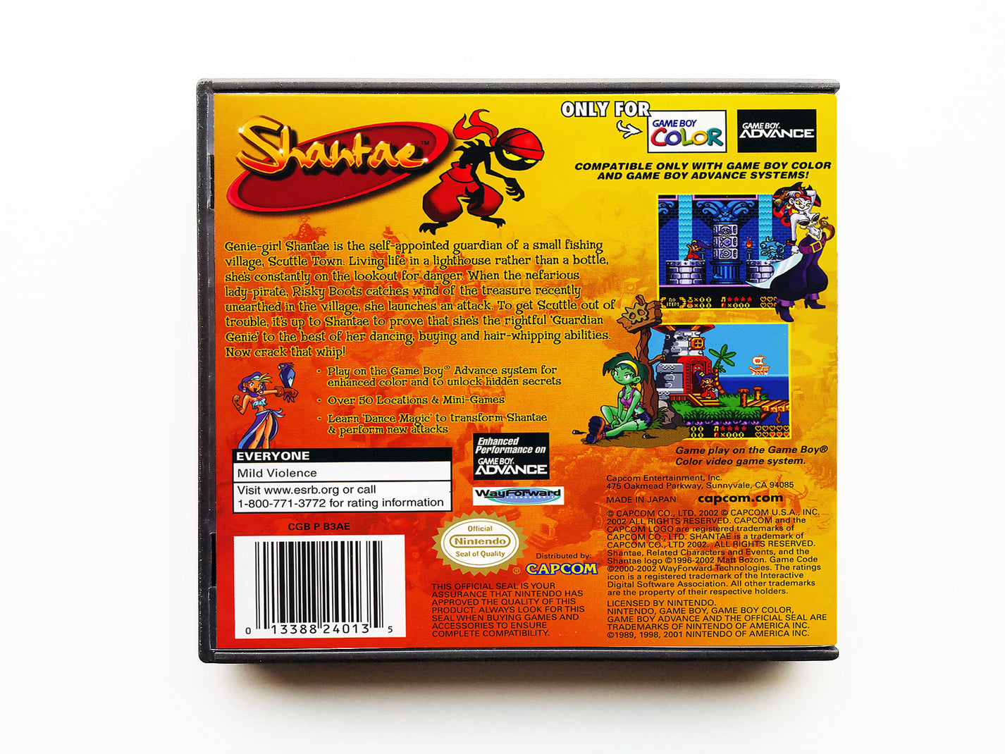 Shantae Custom Repro Game (Gameboy Color GBC /Gameboy Advance GBA ...