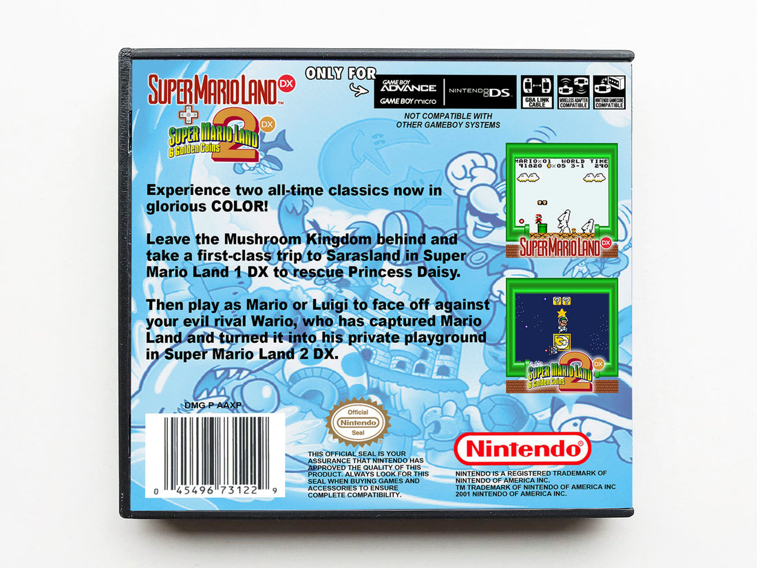 Super Mario Land 1 & 2 DX (Gameboy Advance GBA) – Retro Gamers US