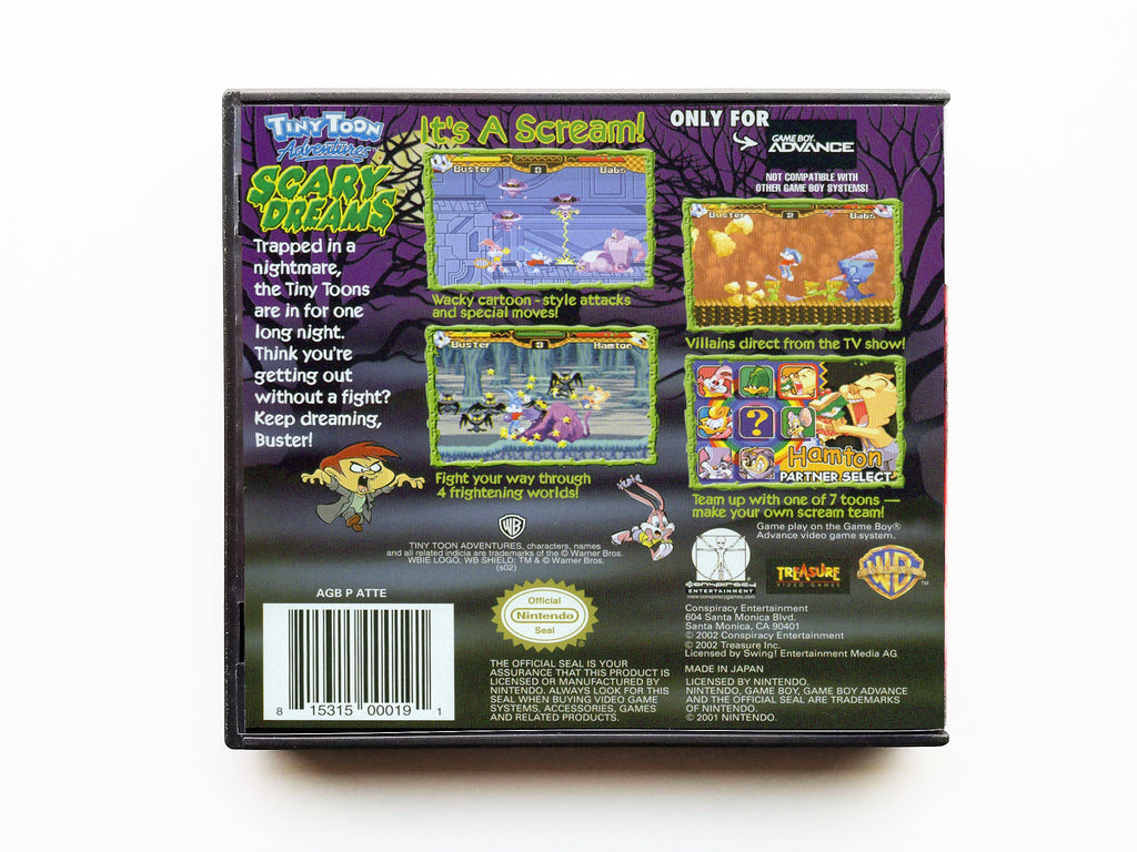 Tiny Toon Adventure Scary Dreams Busters Bad Dream GBA Gameboy Advance ...