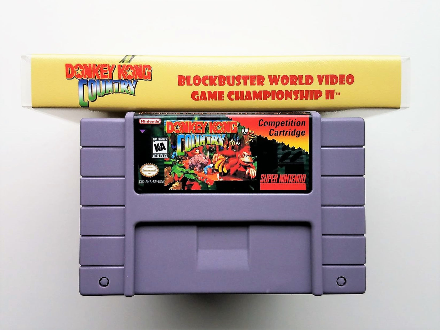 Donkey Kong Country Competition Cart - SNES Blockbuster Championship ...