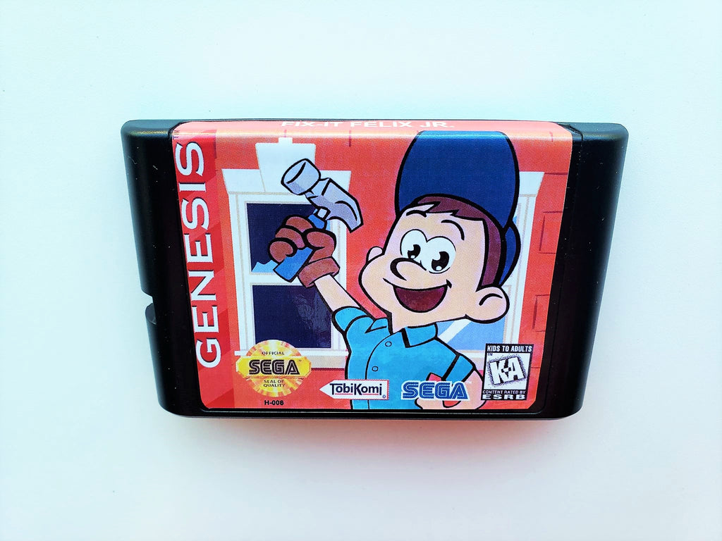 Fix It Felix Wreck It Ralph Sega Genesis English Arcade Game Retro