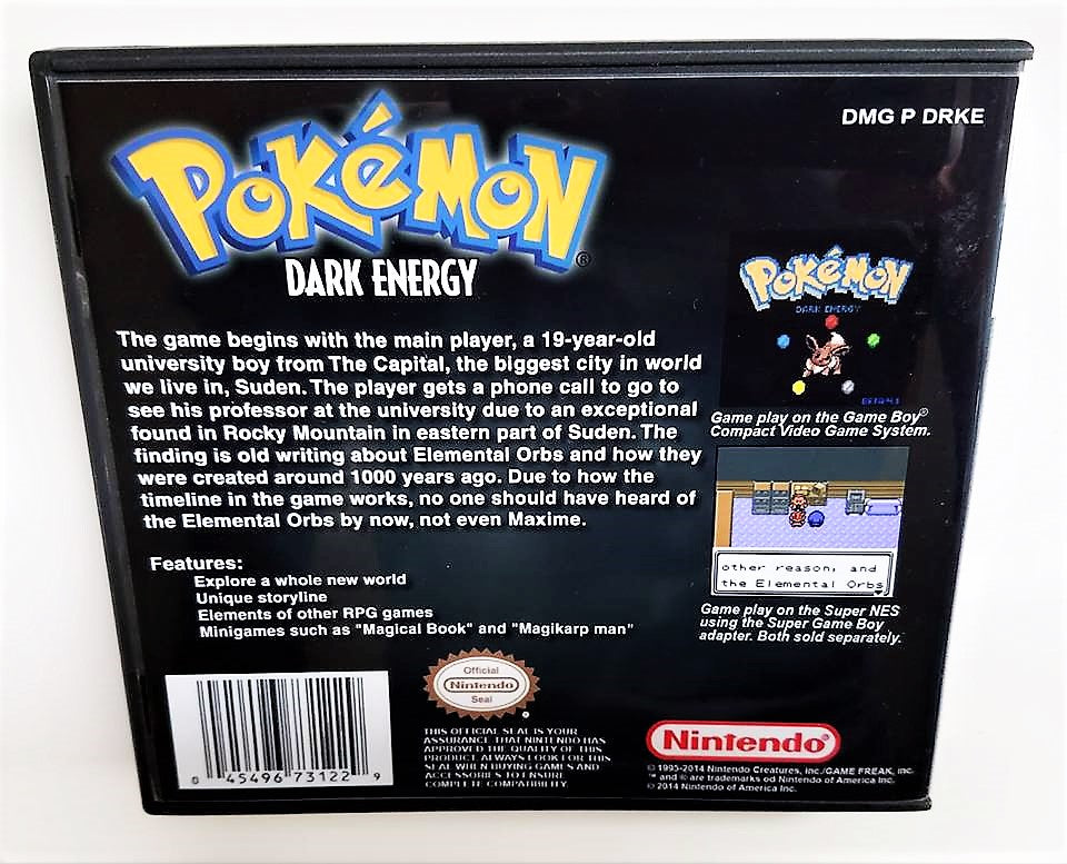 Pokemon Dark Energy (Gameboy Color) Custom Fan made Hack – Retro Gamers US