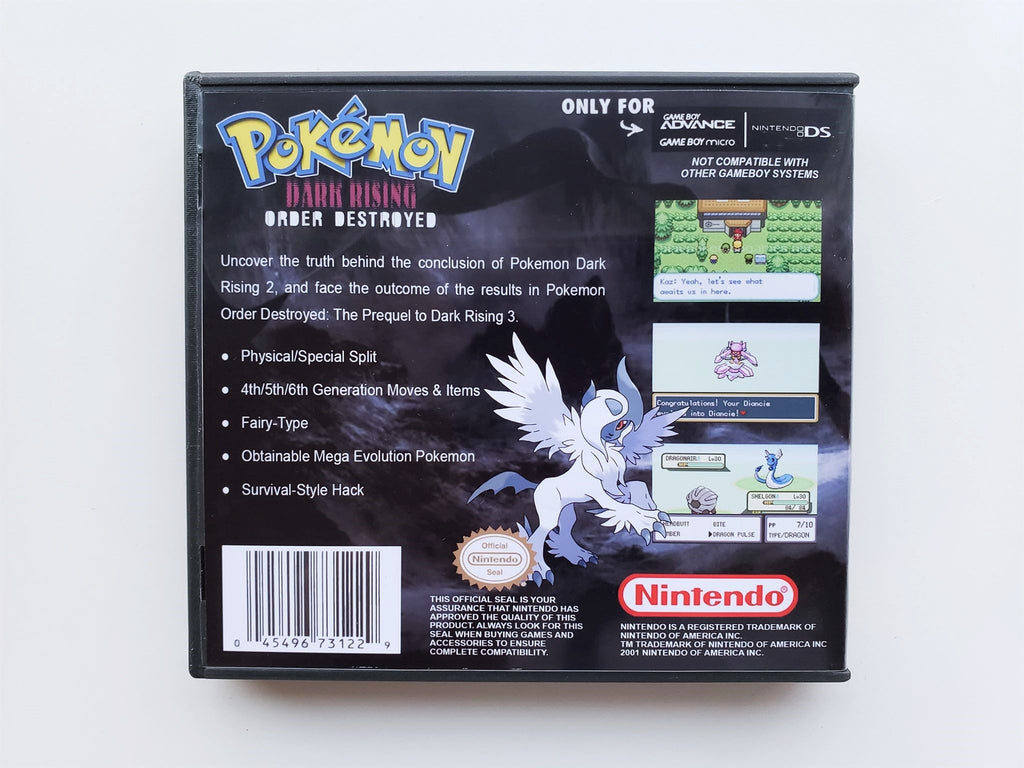 Pokemon Dark Rising Order Destroyed (Gameboy Advance GBA) – Retro Gamers US