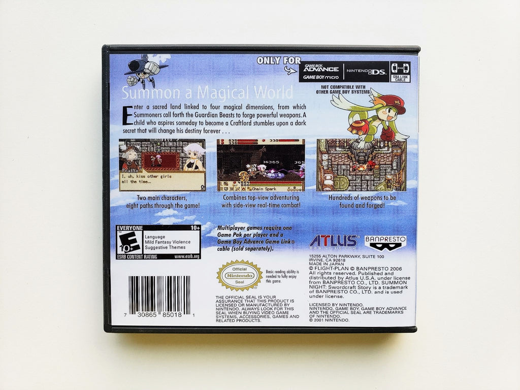 Summon Night Swordcraft 1 & 2 Gameboy Advance GBA – Retro Gamers US